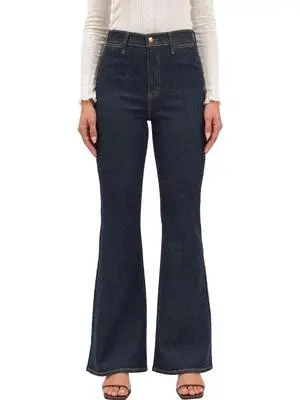 DAZE Sunset High-waist Flare Jeans - Rinse