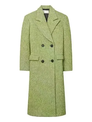 Tory Burch Twill Double-breasted Coat - Green