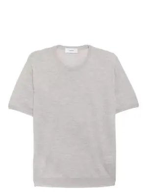 LARDINI Wool T-shirt - Grey