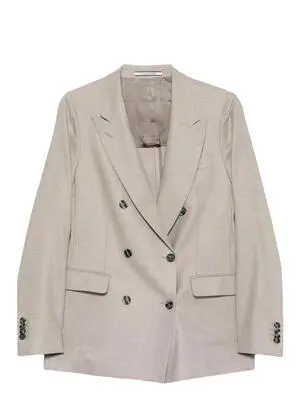 Tagliatore Double-breasted Wool Blazer - Neutrals