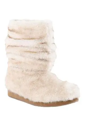 Bc Footwear Teddy Faux Fur Bootie - Natural