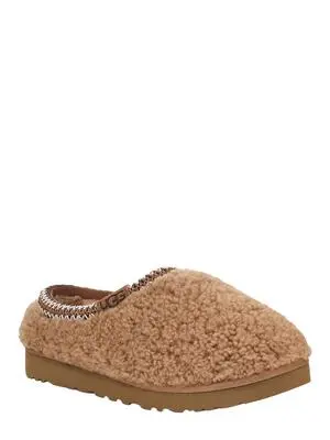 UGG Tasman Maxi Curly Genuine Shearling Slipper - Chestnut Brown