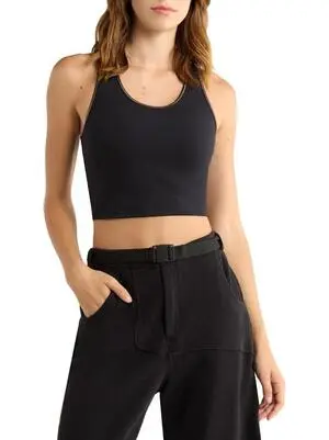 Simone Perele Harmony Crop Sports Tank - Black