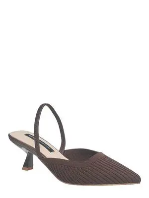 French Connection Coco Slingback Kitten Heel Brown