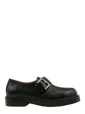 SANDRO Glazed Leather Derbies