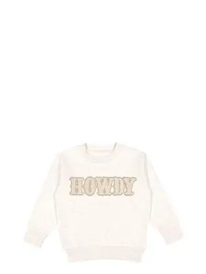 SWEET WINK Embroidered Crewneck Sweatshirt Natural