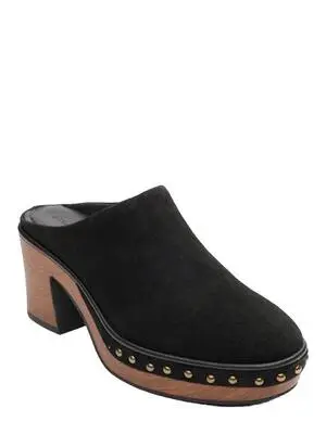 Sanctuary Platform Clogs With Studded Detail Black