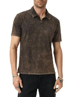 John Varvatos Carsten Johnny Collar Polo Chamois