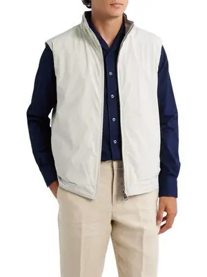 AURELIEN Reversible Insulated Resort Vest - Ecru