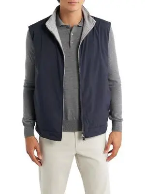 AURELIEN Reversible Insulated Resort Vest - Navy
