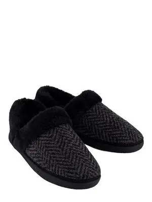 Toms Oslo Faux-fur Lined Convertible Slipper - Black