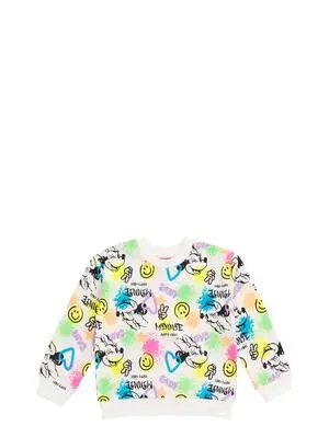 Disney Printed Pullover Sweatshirt - Minnie Mouse Multicolor