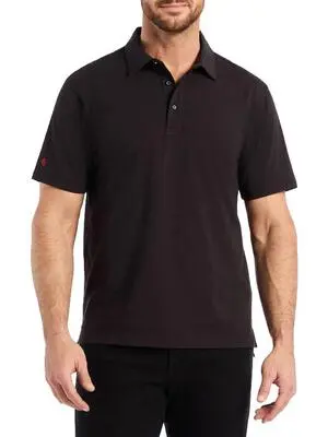 Robert Graham Furlan Stretch Cotton Polo - Black