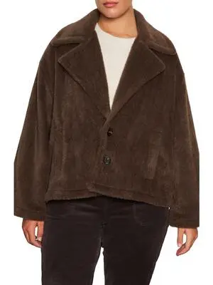 Sanctuary Colette Faux Fur Jacket - Choco Chip