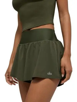 Alo Yoga Victory Running Short Green Olive