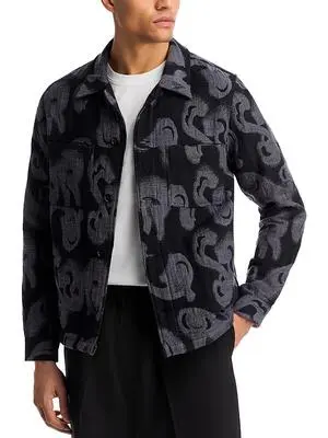 PAUL SMITH Button Front Textured Shirt Jacket
