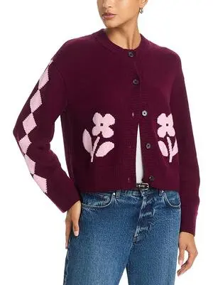 Rails Mavie Floral Cardigan Garnet Daisy