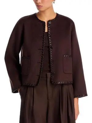 Rails Melanie Whipstitch Jacket - Dark Brown
