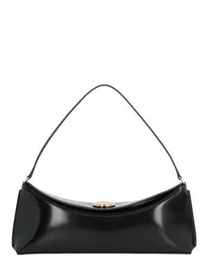 Jacquemus Oval Calf Leather Clutch - Black