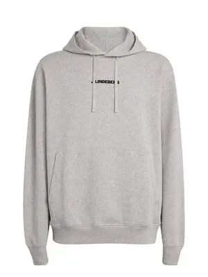 J. Lindeberg Cotton Callan Hoodie - Grey