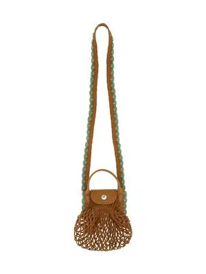 Longchamp Le Pliage Xs Mesh Bag - Brown