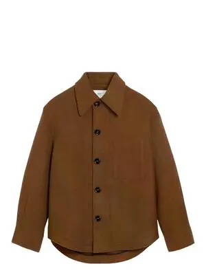 AMI Button-Up Wool Jacket