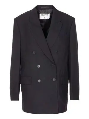 Filippa K Double-breasted Blazer - Black