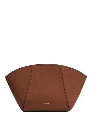 Cuyana Forma Pouch Dark Chestnut