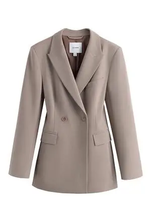Cuyana Wool Cinched Blazer - Clay