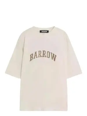 BARROW Logo-print T-shirt - Neutrals