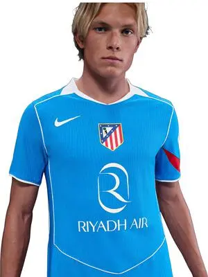 Nike Atlético Madrid 2025/26 Match Third Dri-fit Adv Total 90 Soccer Authentic Jersey - Blue