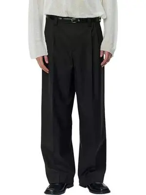 MFPEN Pleated Trousers - Black