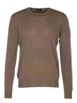 HOSIO Long-Sleeve Crew-Neck Sweater