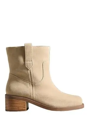 Seychelles Cozy Ankle Riding Boots - Taupe Suede