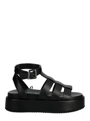 BUFFALO Noa Strappy Platform Sandals - Black
