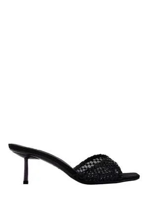 LE SILLA 70mm Gilda Mules - Black