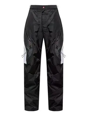 Casablanca Monogram Panelled Trousers - Black