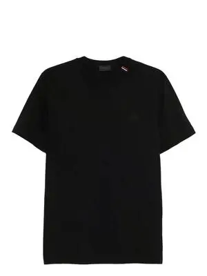 Moncler Stripe-detail Short-sleeve T-shirt - Black