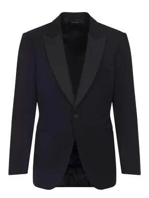 TOM FORD Shawl-lapel Single-button Jacket - Black