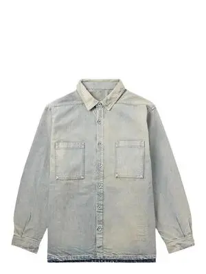 Rick Owens Denim Jumbo Overshirt - Gray