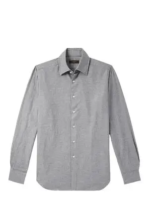 SLOWEAR Incotex Glanshirt Cotton-flannel Shirt - Gray