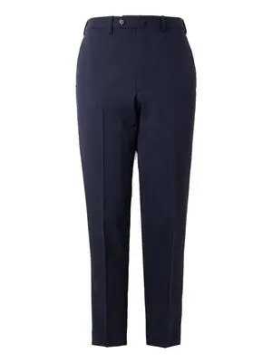 DE PETRILLO Slim-leg Virgin Wool Suit Trousers - Blue