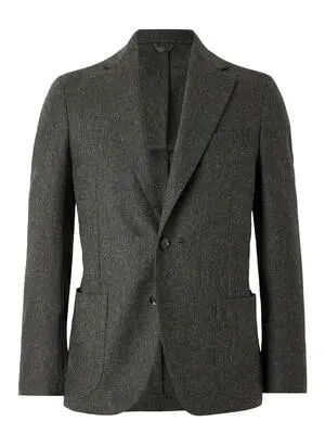 DE PETRILLO Posillipo Virgin Wool And Cashmere-blend Blazer - Green