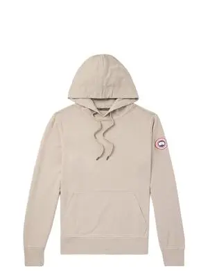 Canada Goose Huron Logo Appliquéd Hoodie - Gray