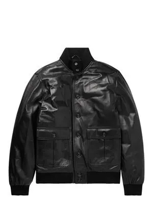VALSTAR Valstarino Leather Down Jacket - Black
