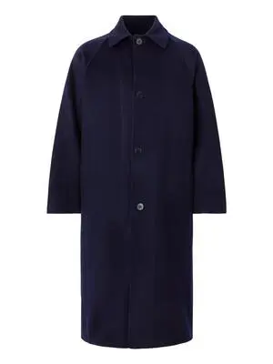 STOFFA Brushed-Cashmere Trench Coat