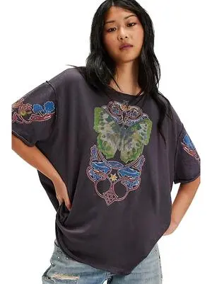 Free People We The Free Cosmic Bloom Graphic Tee Twilight Dusk