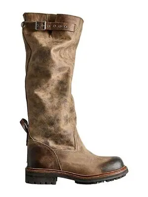 Free People We The Free Rapids Riding Boots Totally Taupe