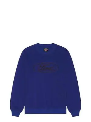 Brixton X Ford Number One Relaxed Fleece Crew Sweatshirt - Ford Blue