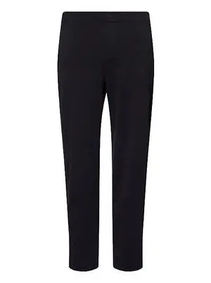 7 For All Mankind Performance Stretch-cotton Blend Trousers - Black